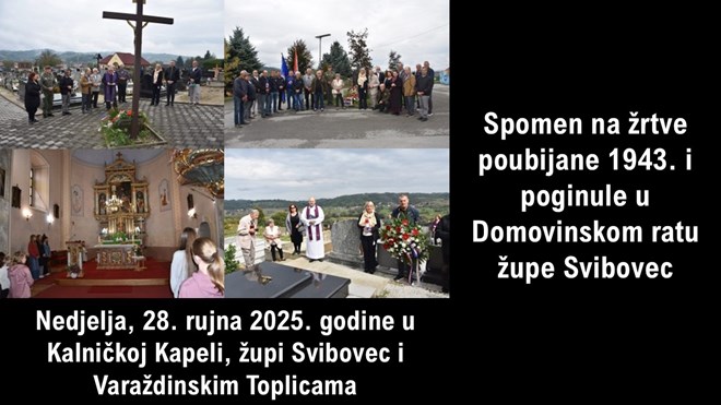 Varaždinska Biskupija - Komemoracija za žrtve masovnih likvidacija u sjevernoj Hrvatskoj